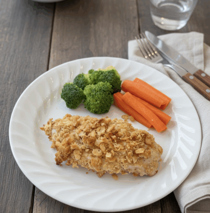 Crispy Baked Ritz Cracker Chicken Recipe | Summer & Cinnamon