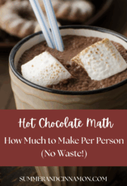 Hot Chocolate Calculator | Summer & Cinnamon
