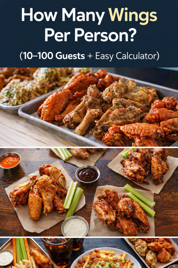 How Many Chicken Wings Per Person? (Exact Amounts for Any Crowd + Easy ...