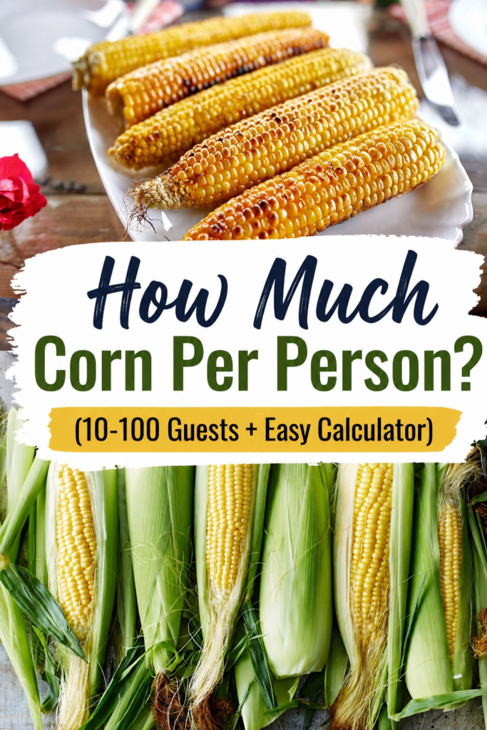 How Many Ears of Corn Per Person? Calculator for 10–100 Guests | Summer ...
